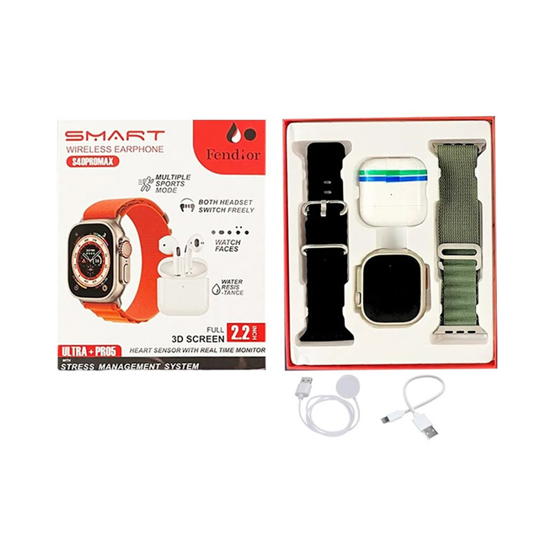 قیمت و خرید پک ساعت هوشمند و هندزفری فندیور S40 ProMax | پایاتلکام